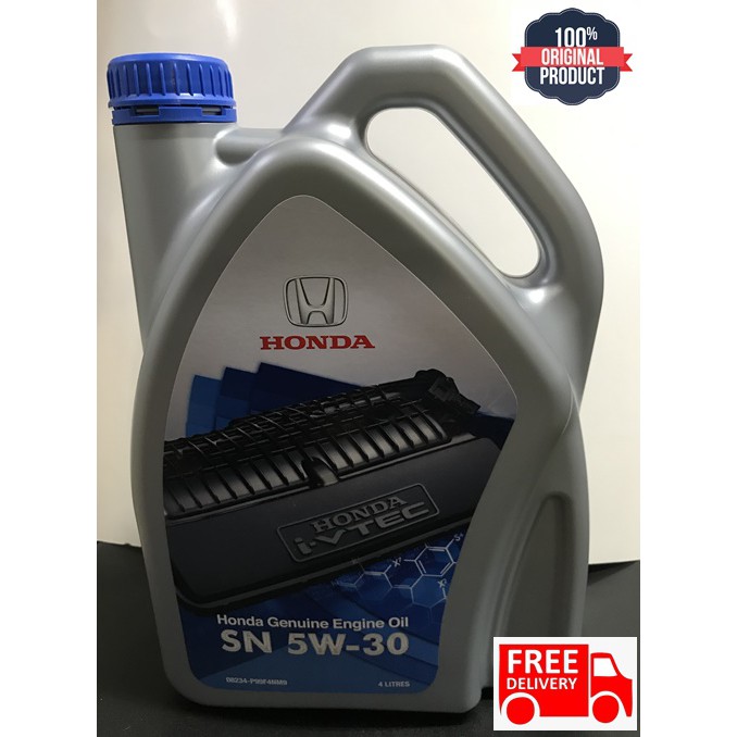 HONDA GENUINE ENGINE OIL SN 5W-30 4L (100% ORIGINAL) | Shopee Malaysia