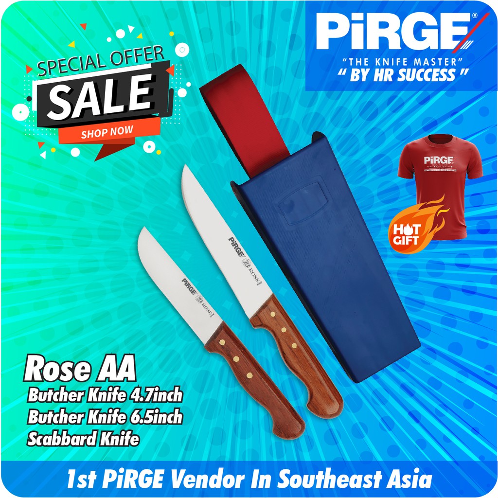 [Ready Stock] PiRGE ROSE SET PISAU LAPAH - PISAU BUTCHER -PISAU ...