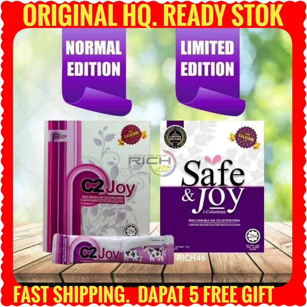 💯Original SUSU C 2 JOY | SAFE & JOY i KOLOSTRUM (READY STOCK & 5 FREE ...