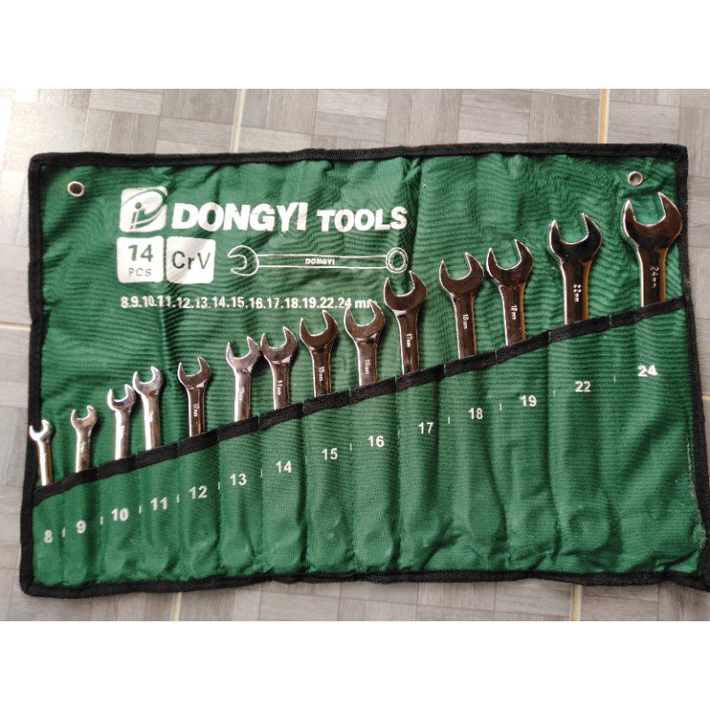 Combination Wrench Spanner Set Tools Set 14 PCS Original CRV Spanar Set ...