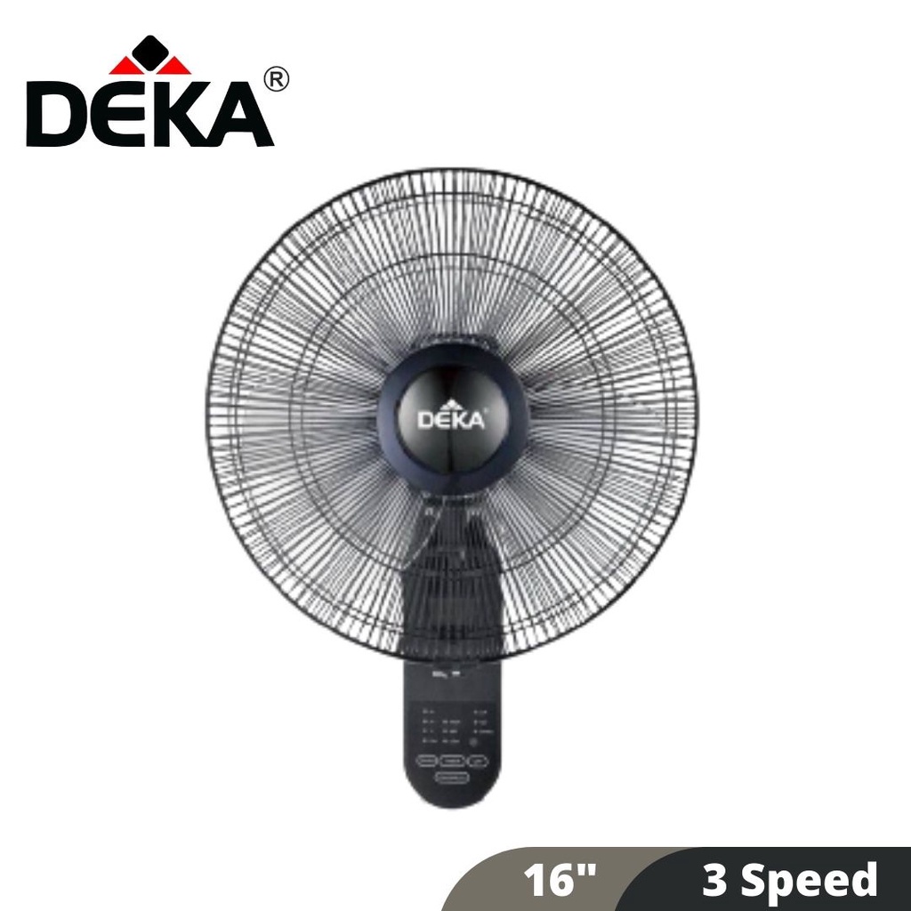 Deka 16 Inch Wall Fan WF48 WF58 WF68 3 Speeds Pull String Remote ...