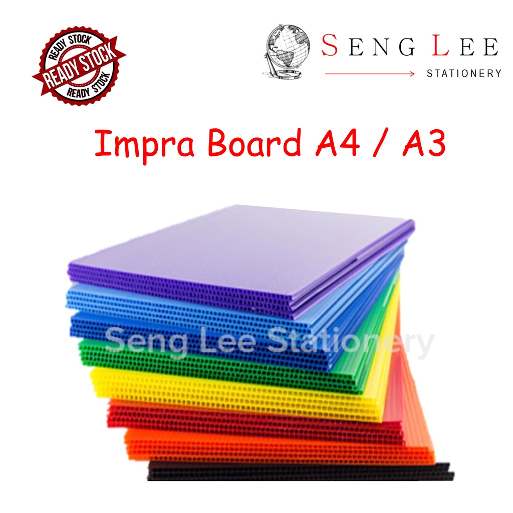 Impra Board A4 / A3 (2 pcs) Polyplast Board / PP Straw Board / Plastic ...