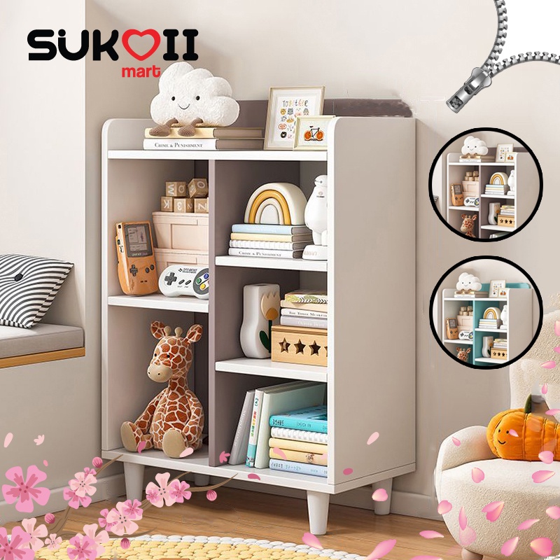 SKOI 50CM Children Bookshelf Floor Living Room Student Simple Reading ...