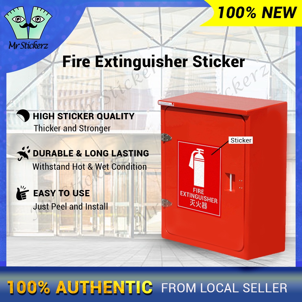 Fire Extinguisher Sticker High Sticker Quality Long Lasting Sign ...