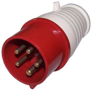 CEE 415V 32A 4 Pin / 5 Pin Industrial Site Plug And Sockets Male/Female ...