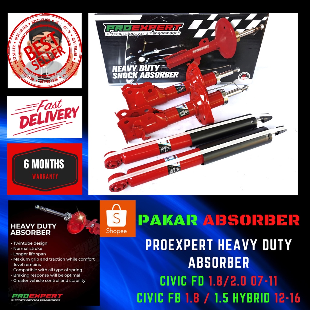 PROEXPERT Heavy Duty Absorber Honda CIVIC FD & CIVIC FB [NEW STOCK ...