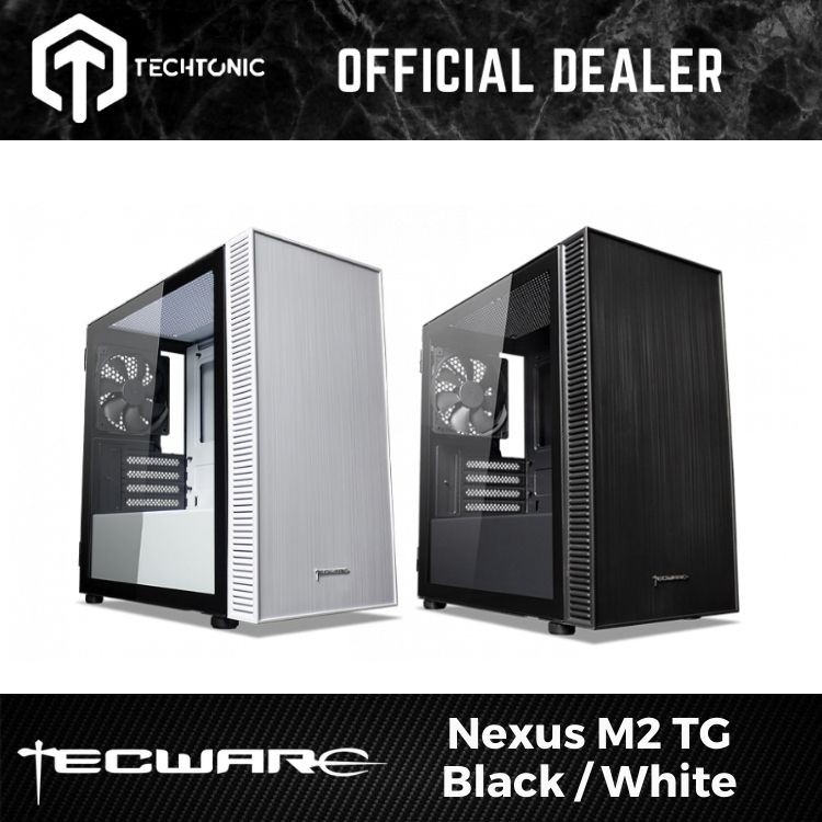 Tecware Nexus M2 Compact M-ATX Case [Black/White] | Shopee Malaysia