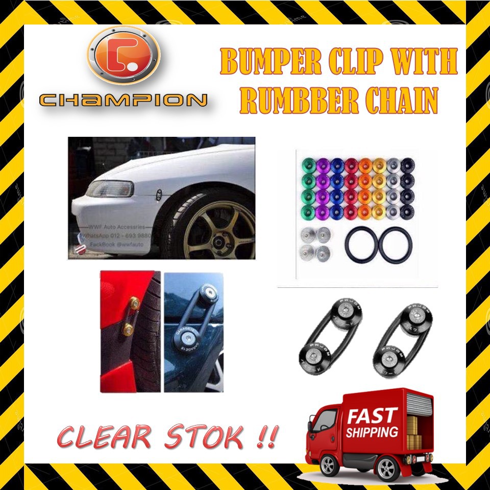 JDM Aluminum Car Bumper Washer / Car Bumper Clip | Shopee Malaysia