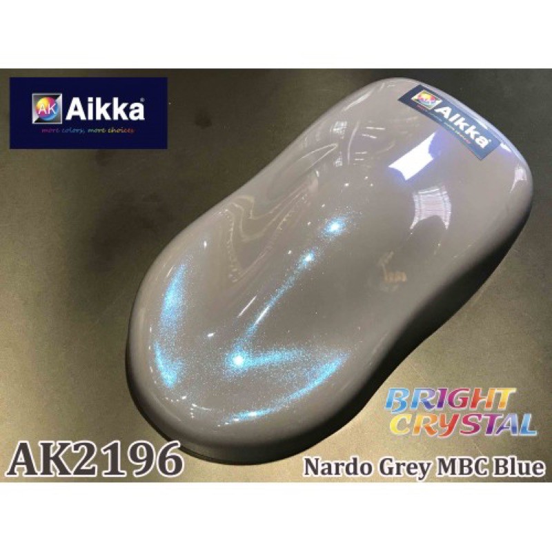 AIKKA 2196 NARDO GREY MBC BLUE BRIGHT CRYSTAL EFFECT AUTOMOTIVE 2K CAR ...