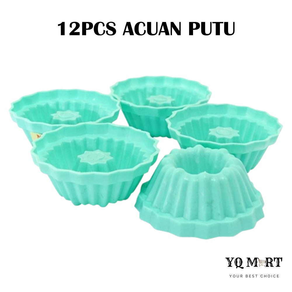 12PCS Acuan Putu Acuan Apam Puteri Ayu Mold /Jelly Mould / Pudding ...