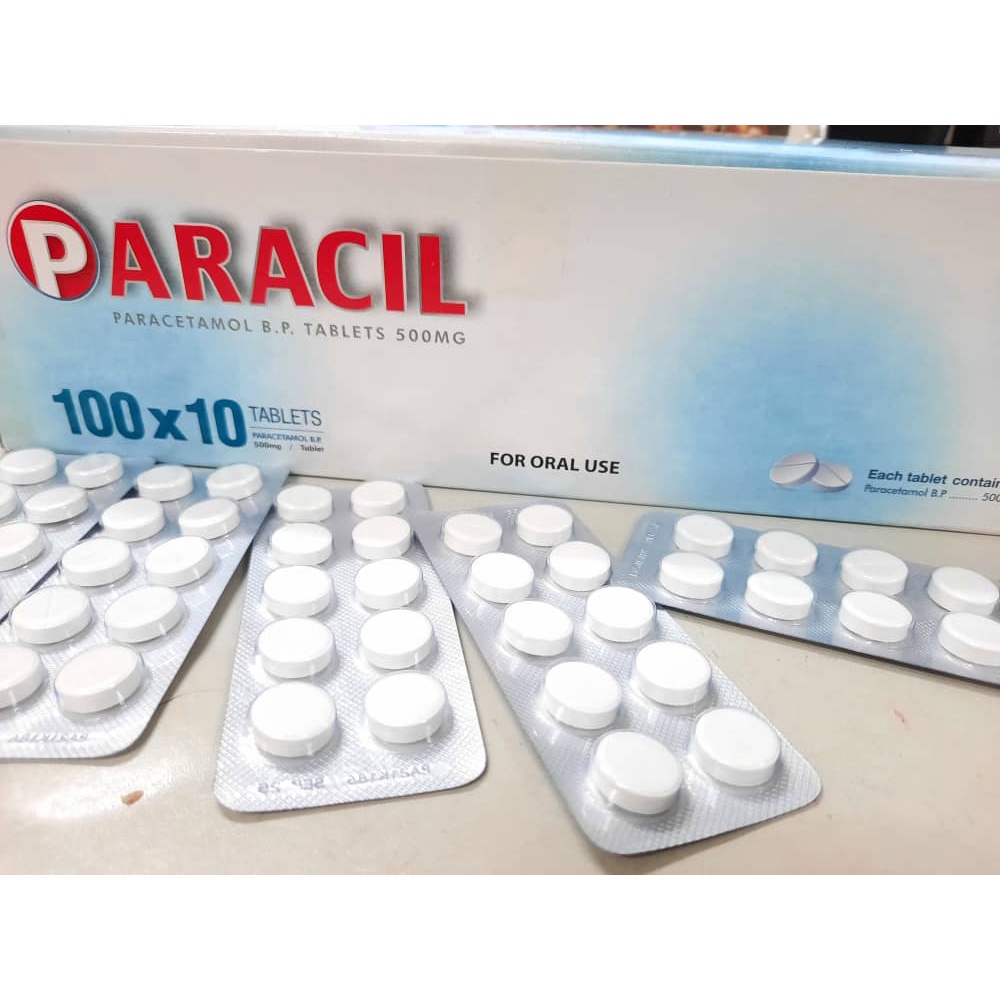 PARACIL Paracetamol 500mg Tablet - 1 x 10 Tablets [STRIP] | Shopee Malaysia