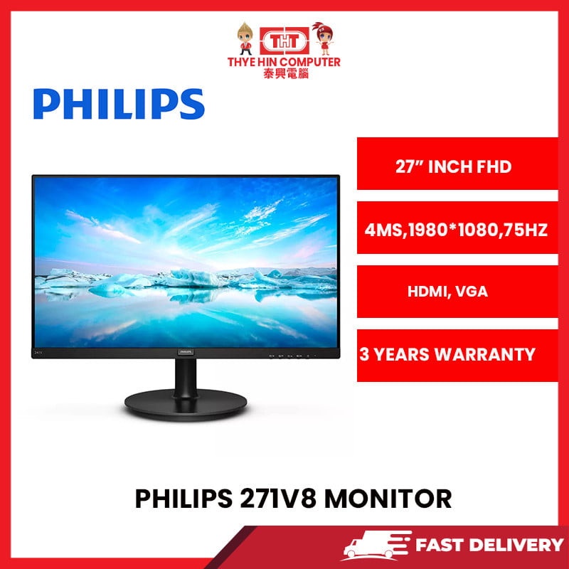 PHILIPS-27-271V8-LED MONITOR | Shopee Malaysia
