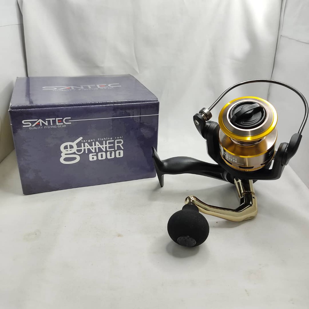 ORIGINAL SANTEC GUNNER SPINNING REEL | Shopee Malaysia