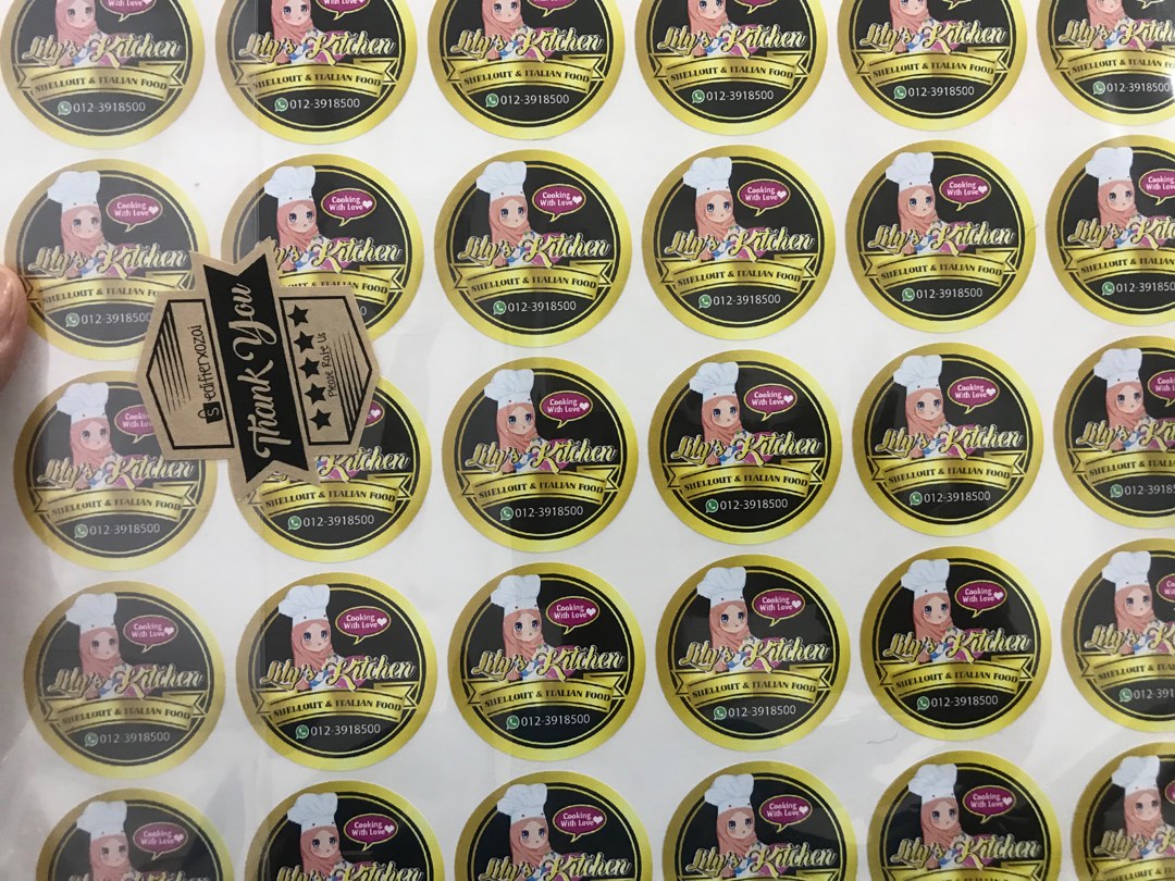STICKER PRODUK LABEL STIKER MURAH 4CM 100pcs | Shopee Malaysia