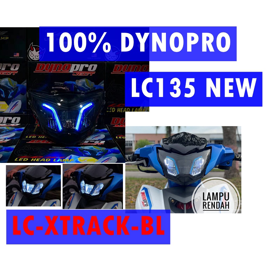 100% DYNOPRO DYNO PRO Yamaha LC135 V2-V7 LED Projector Head Lamp Super Terang Dyno Project Led ...