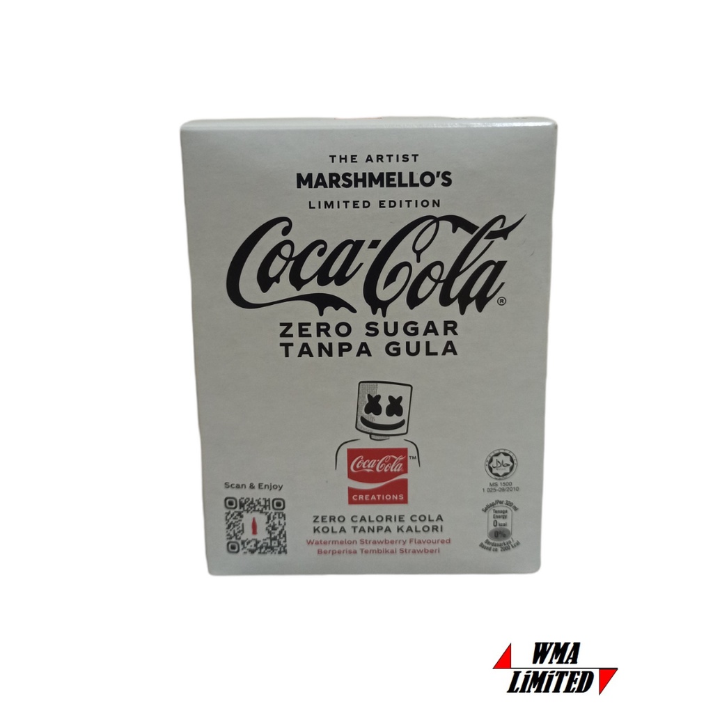 Marshmello's Limited Edition Coca - Cola Zero / Coke Zero Marshmello's ...