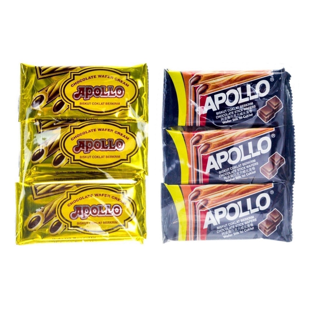 Apollo Chocolate Stick Wafer - Kudapan Nostalgia | Shopee Malaysia