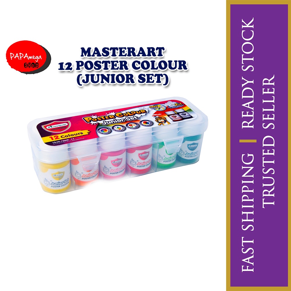 MASTERART 12 POSTER COLOUR (JUNIOR SET) | Shopee Malaysia