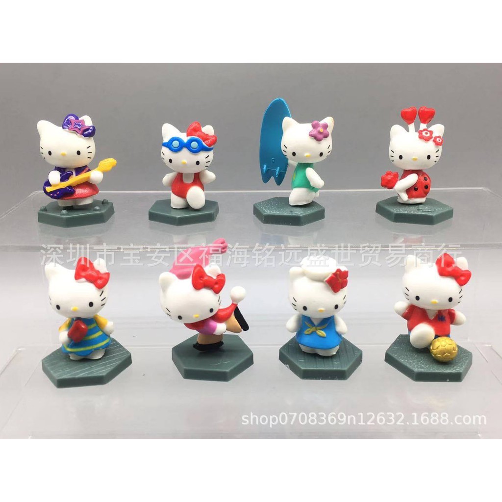 [Set of 8] Hello Kitty Series Figures | Shopee Malaysia