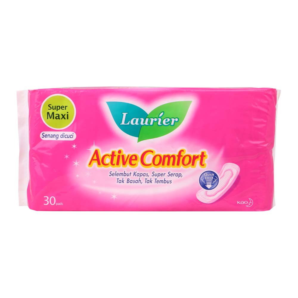 Laurier Pads Active Comfort Super Maxi Non Wing (30's x 2 Packs ...