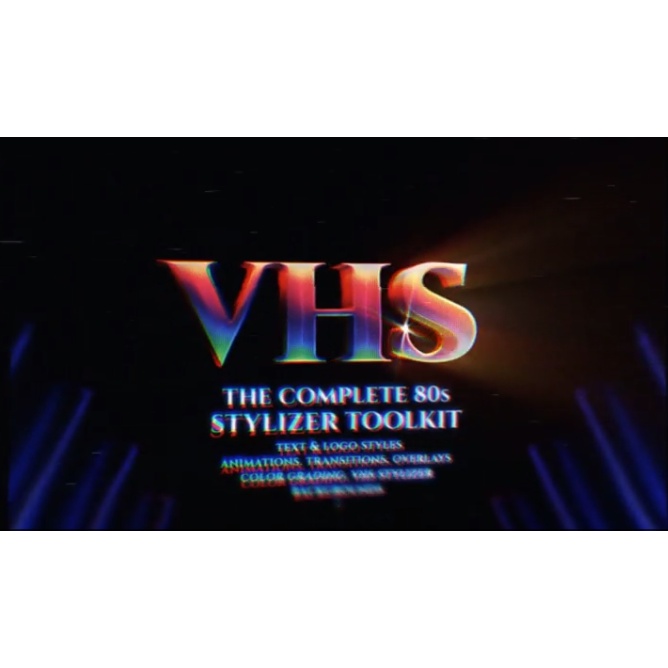 80s Stylizer Toolkit | Retro Text Maker - After Effects | Shopee Malaysia