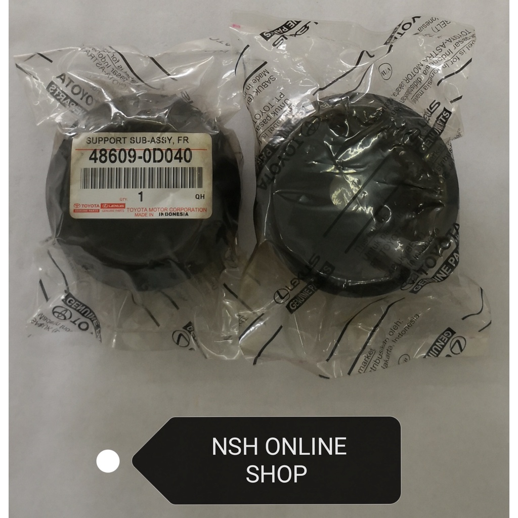 Front Absorber Mounting (TOYOTA OEM) for Toyota Vios NCP93 Yaris NCP91 2008-2013 Year (1 Pairs ...