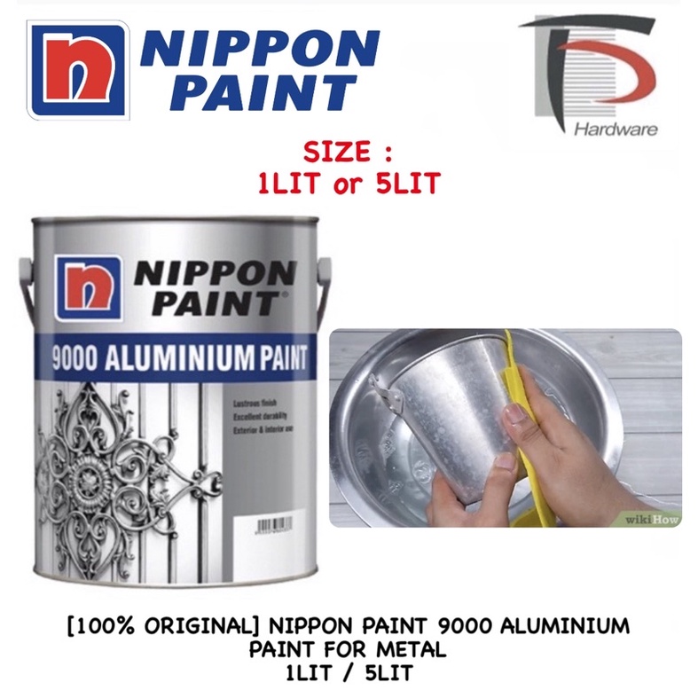 [100% ORIGINAL] NIPPON PAINT 9000 ALUMINIUM PAINT 5LIT | Shopee Malaysia