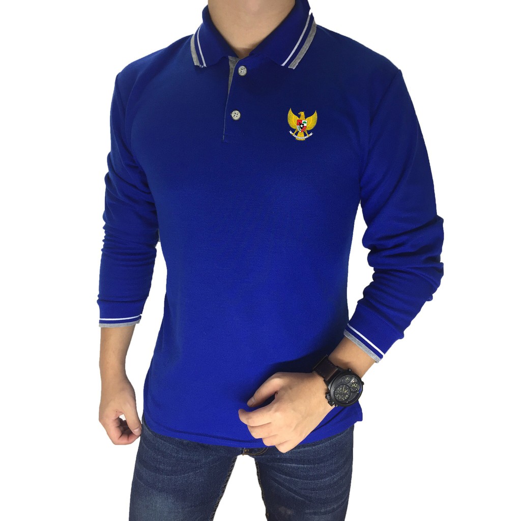 Garuda Long Sleeve Polo Shirt | Shopee Malaysia