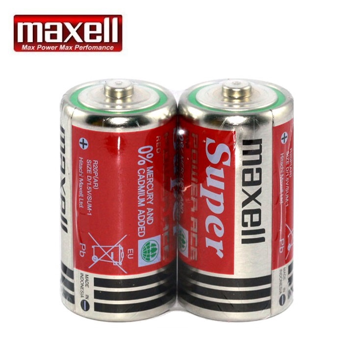 2PCS GENUINE Maxell C-Size Super Power Ace Heavy Duty Battery - R14P(AR)2P | Shopee Malaysia