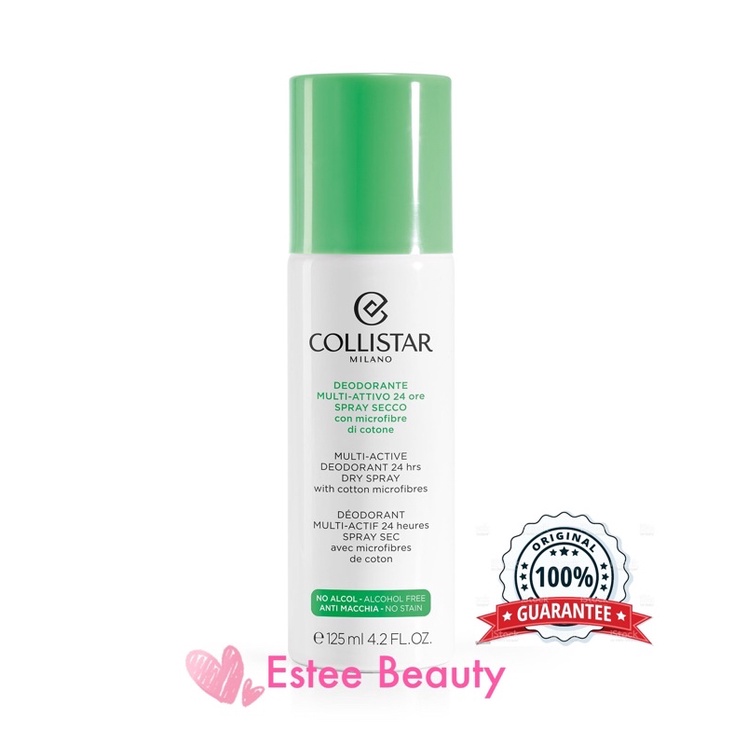 COLLISTAR : Multi-Active Deodorant 24H Dry Spray (125ML) | Shopee Malaysia