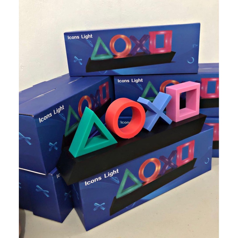 PS4 Icon Light Voice Control Game Chart 3 Mode Atmospheric Decorative ...