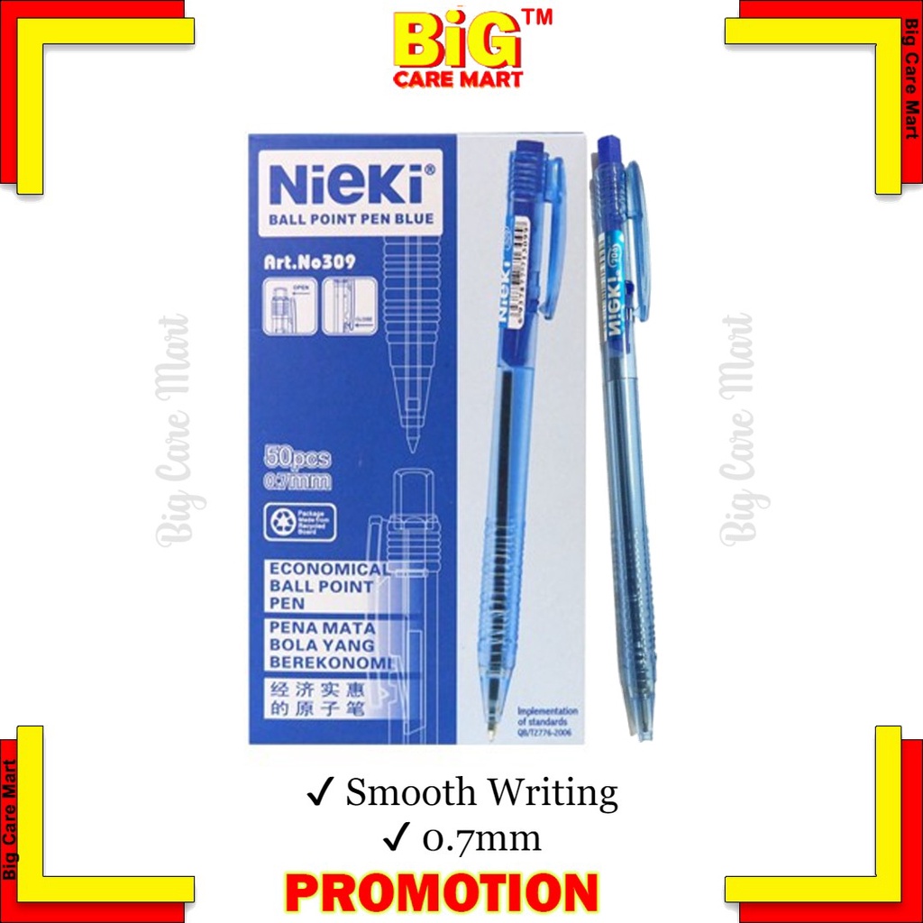 Nieki Ball Point Pen 0.7mm (BLUE) | Shopee Malaysia