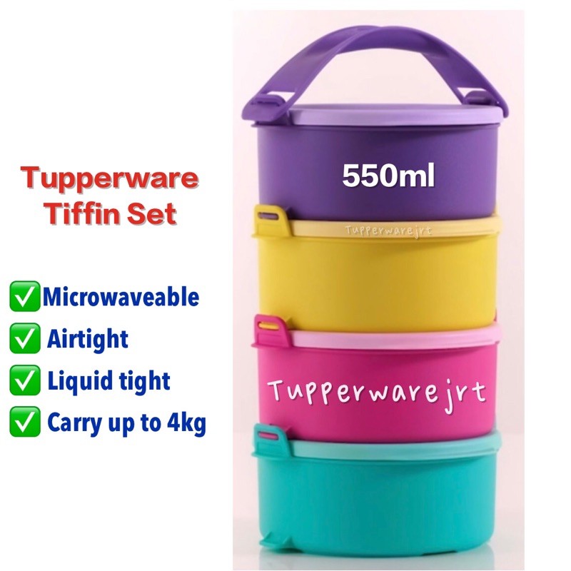 Tupperware Tup Tiffin Set 550ml / Lunch Box | Shopee Malaysia