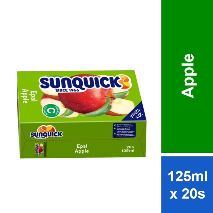 Sunquick Fruit Drink Apple 125ml x 20s | Shopee Malaysia