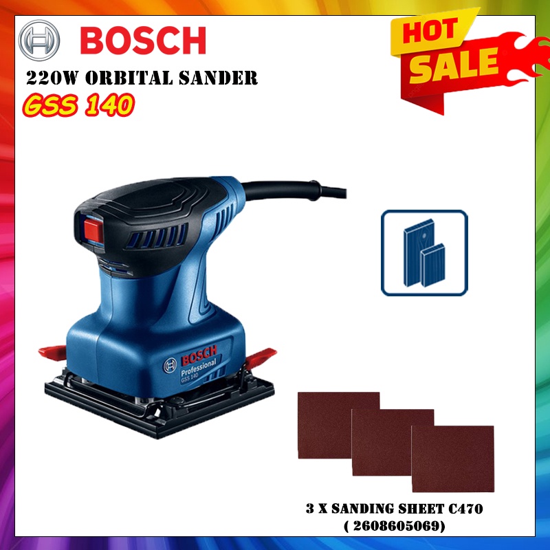 BOSCH GSS 140 PROFESSIONAL SANDER / Orbital Sander GSS140 ( 06012A80L0 ...