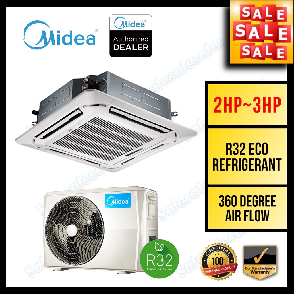 MIDEA 2HP / 2.5HP / 3HP R32 Ceiling Cassette Aircond MCD-20CRN8 MCD ... MIDEA 2HP / 2.5HP / 3HP R32 Ceiling Cassette Aircond MCD-20CRN8 MCD ...