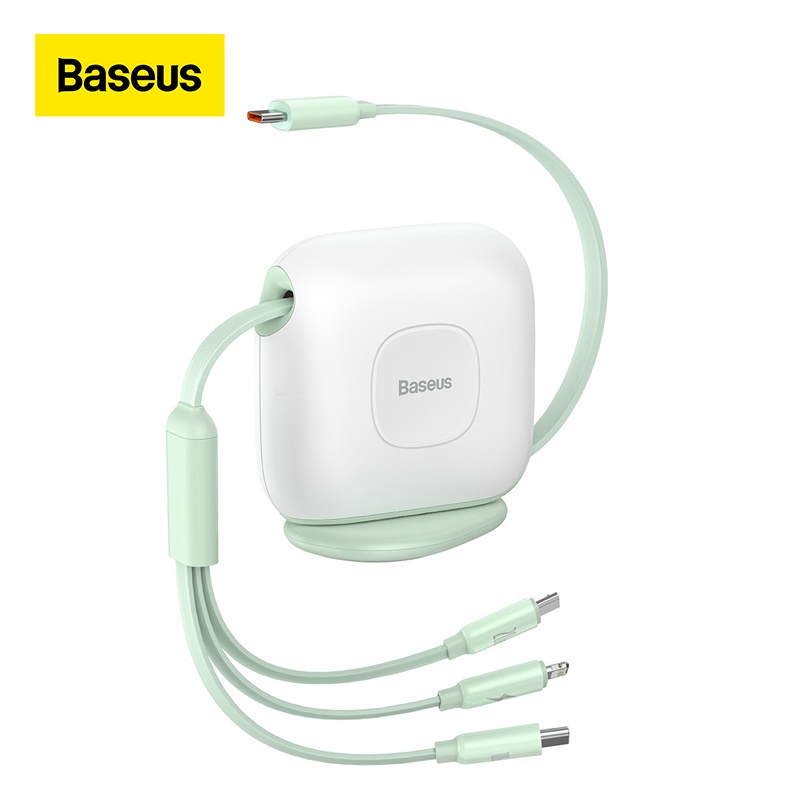 Baseus Retractable 100W 3 in 1 Desktop Charger USB Type C Cable ...