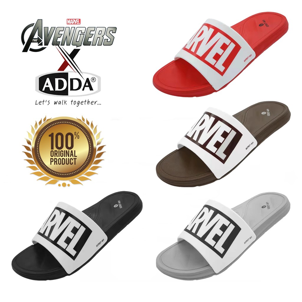 Original ADDA X MARVEL Men Slides / Sandal Original ADDA X MARVEL ...