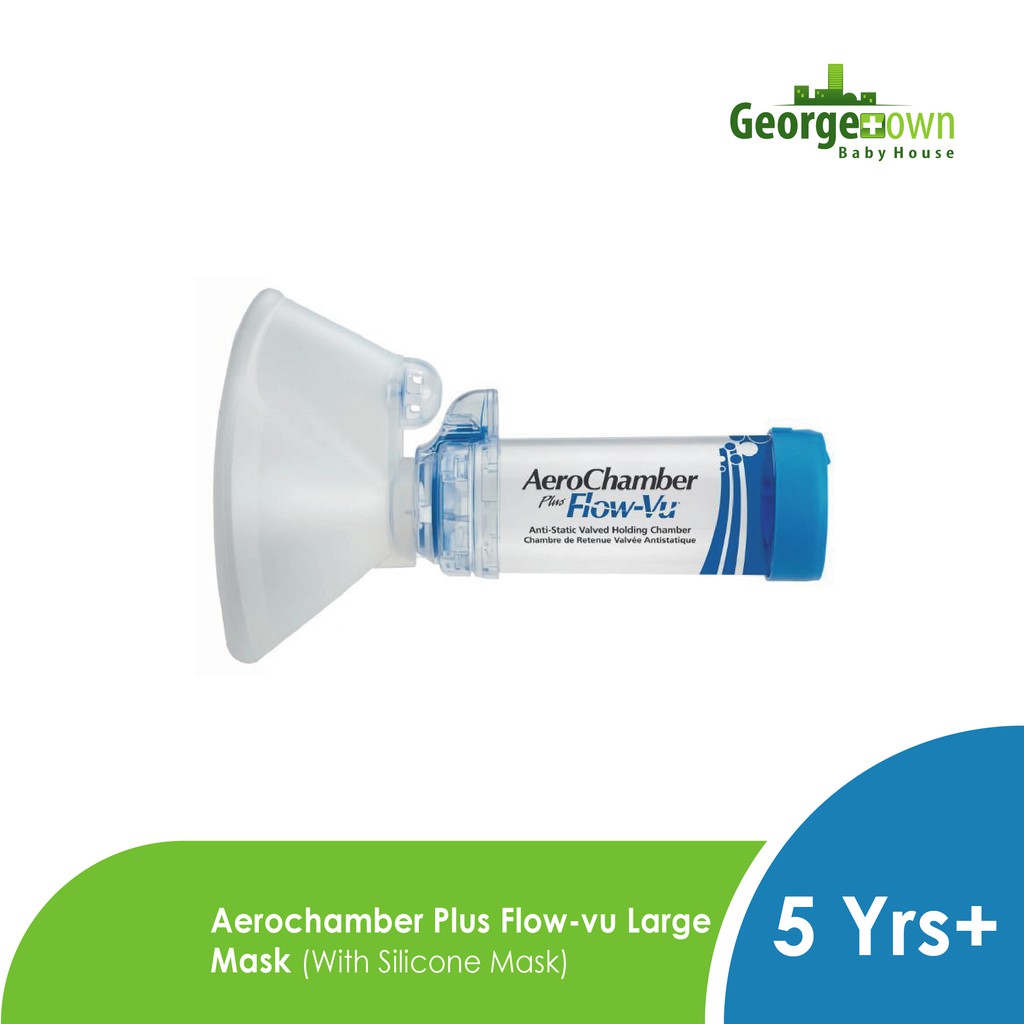 AEROCHAMBER Plus Flow-Vu Anti-Static Valved Holding Chamber For Adult ...