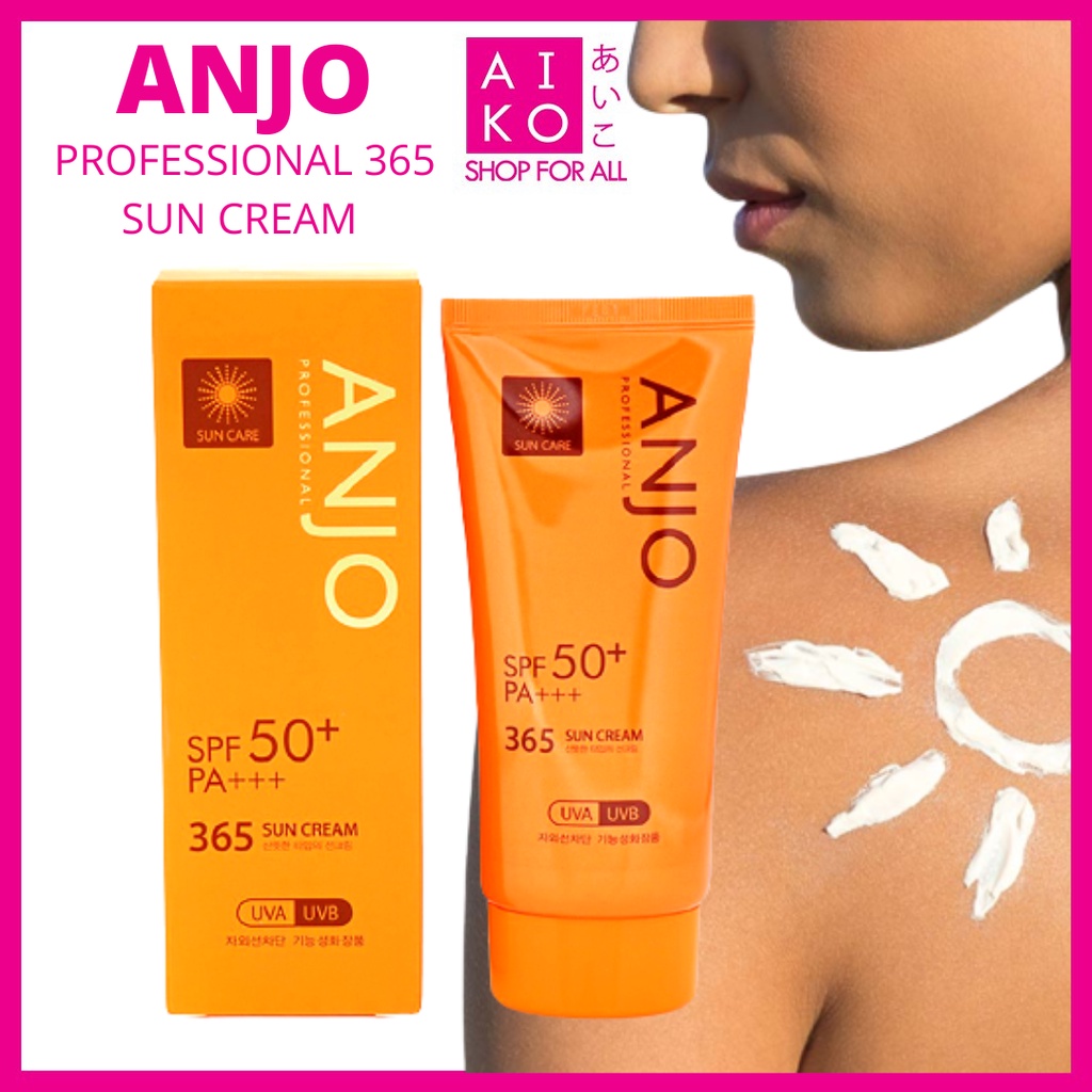 (AIKO) ANJO PROFESSIONAL 365 SUN CREAM SPF50+ PA+++ 70G | Shopee Malaysia