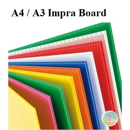 Impra Board A4 / A3 (2 pcs) Polyplast Board / PP Straw Board / Plastic ...