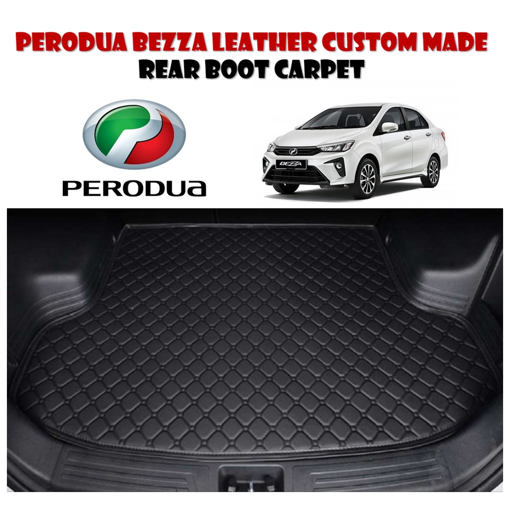 PERODUA BEZZA 2016 - 2022 CAR ACCESSORIES REAR BOOT TRAY TRUNK CARGO PU ...