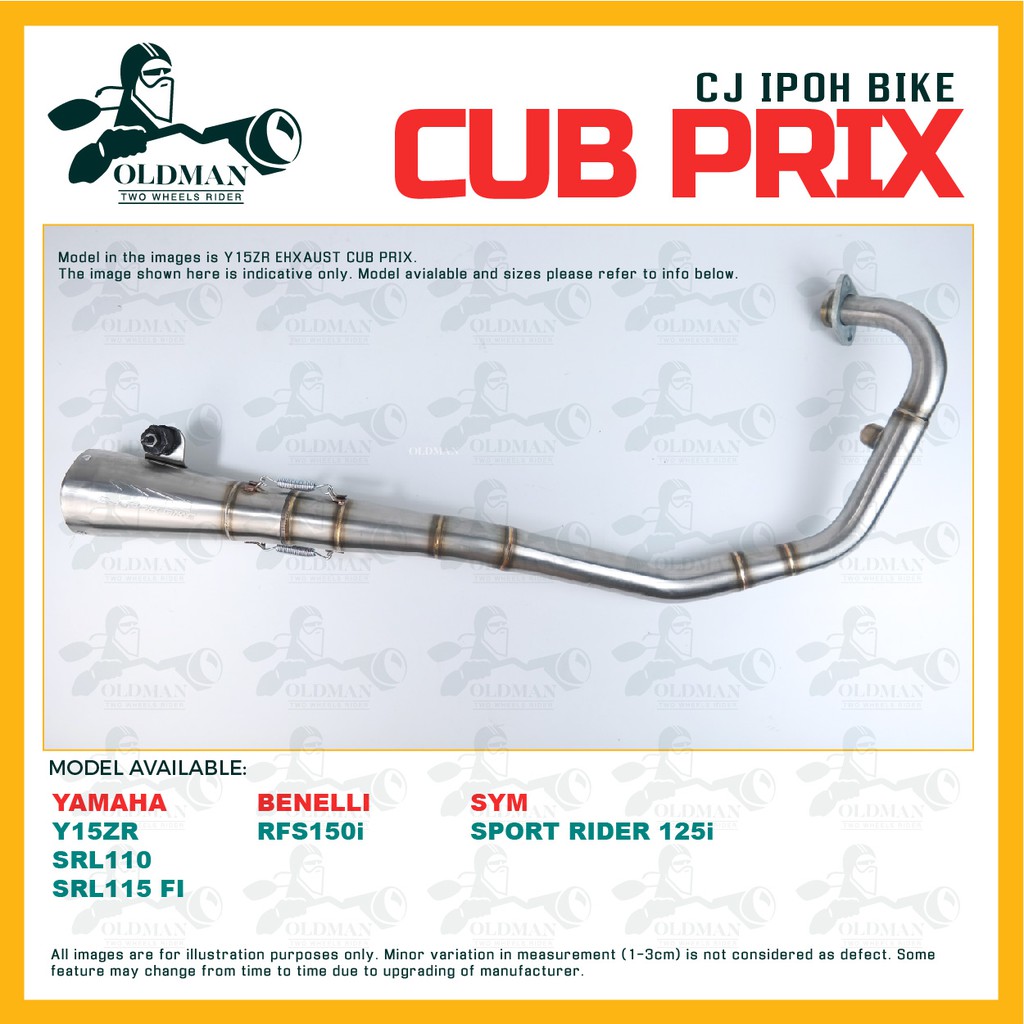 Exhaust/Ekzos CJ IPOH BIKE CUB PRIX (RACE TRACK USE) | Shopee Malaysia