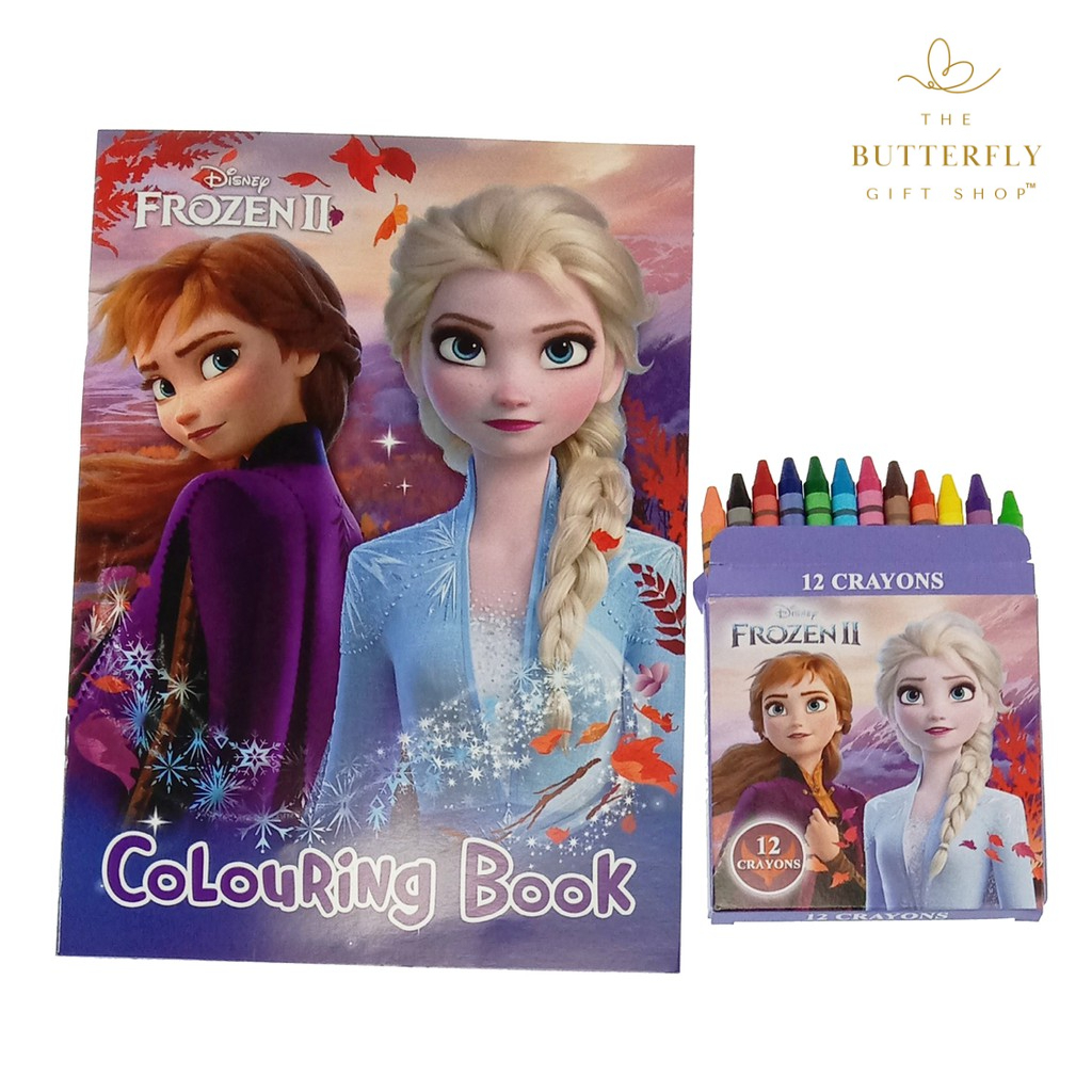 Disney Frozen 2 Colouring Book with Crayon Set | Shopee Malaysia