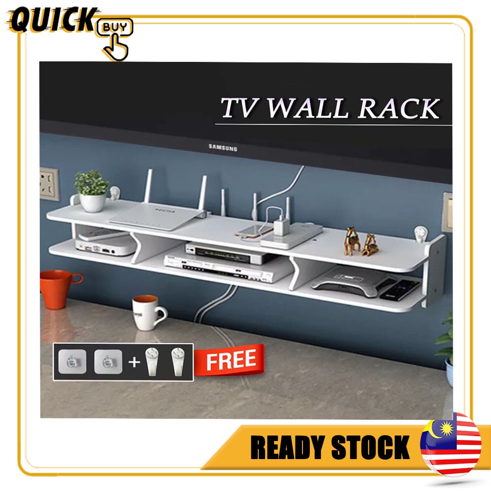 QuickBuy WF020 TV Wall Set-Top Box Rack Router Storage Box for TV Rack ...