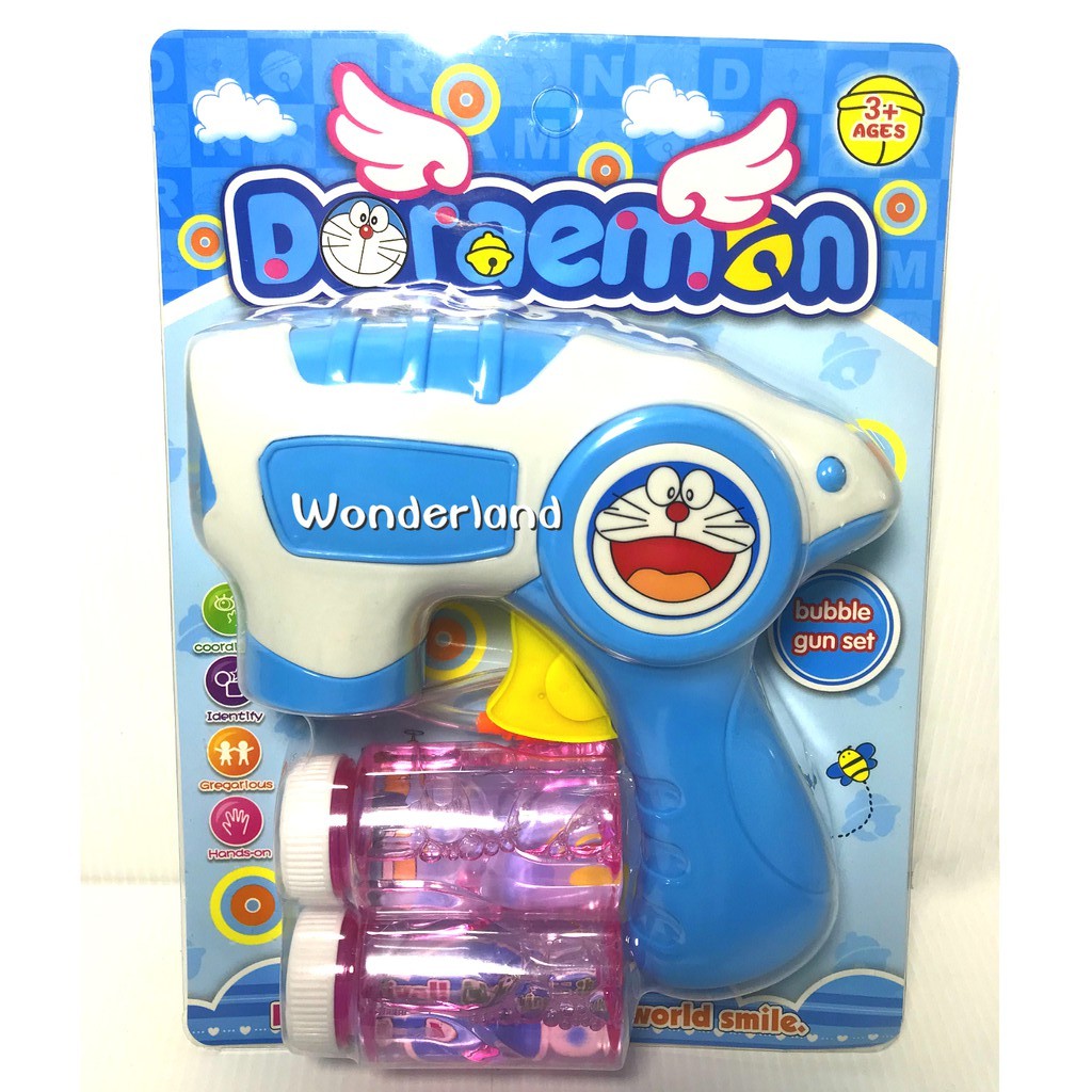 Doraemon Bubble Spray Gun (with 2 Refill pack Bubble liquid) | Shopee ...