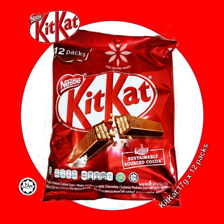 NESTLE KitKat Wafer Finger Chocolate 12 X 17g | Shopee Malaysia