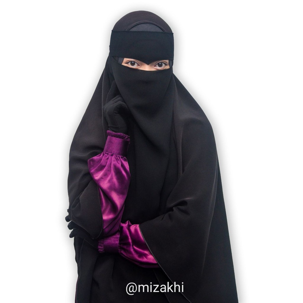 Basic Niqab Curve Ninja Niqab Box Niqab Double Decker Vshape | BeeCost