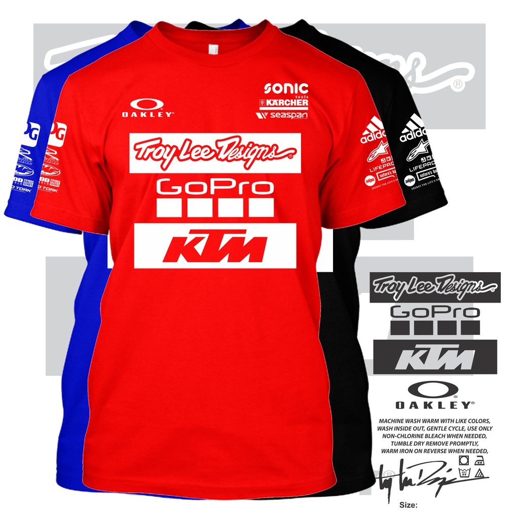 Troy Lee Designs (OEM) KTM/GoPro 2018 Team White Edt Super Premium T ...