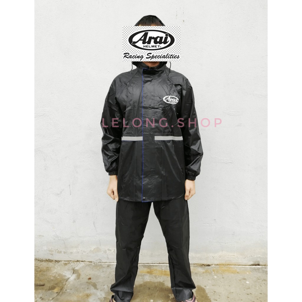 ARAI RAINCOAT JACKET BAJU HUJAN RAIN COAT WATERPROOF | Shopee Malaysia
